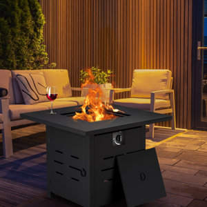 Ebern Designs Gas Fire Pit, 50,000 BTU Propane Fire Pits For Outside ...