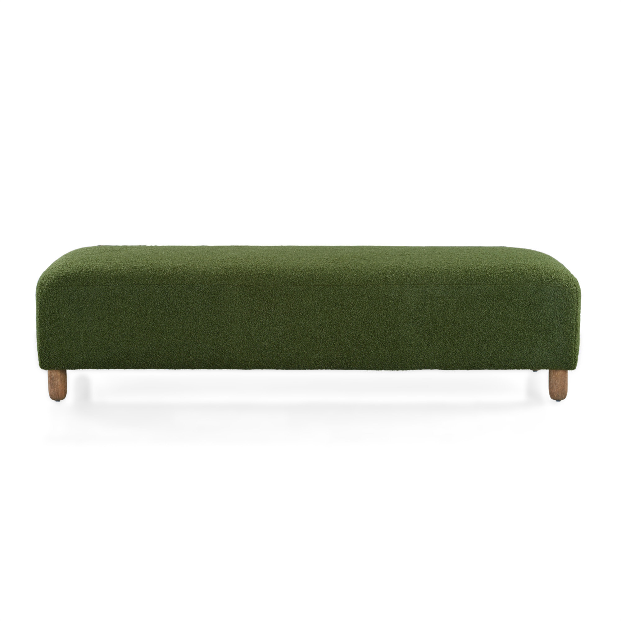 George Oliver Comfortable Ottoman, Dark Green | Wayfair