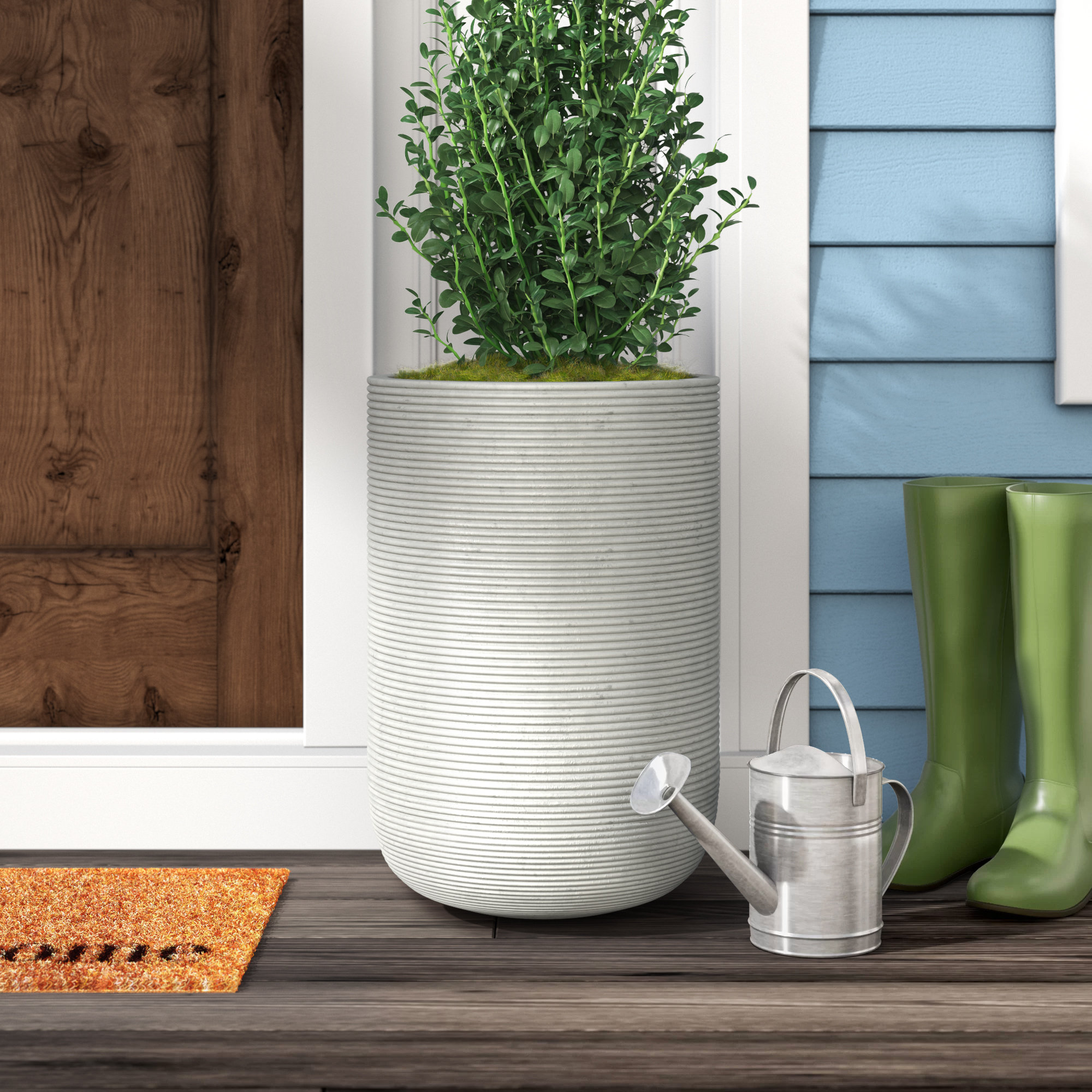 Sand & Stable™ Pot à fleurs Hollis Fiberstone et Commentaires - Wayfair ...