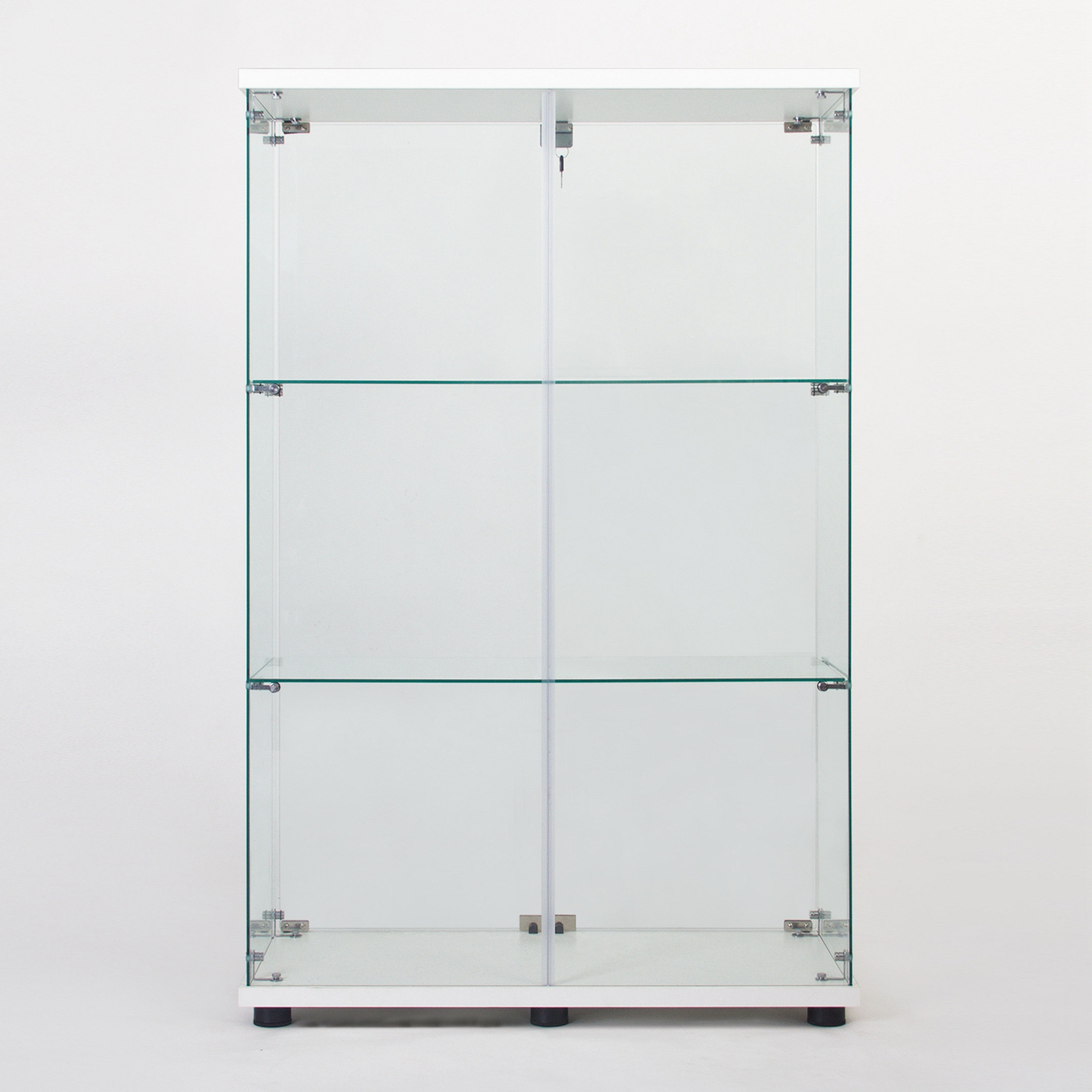 Hokku Designs Masi Trophy Glass Cabinet Glass Display Case Cabinet with ...