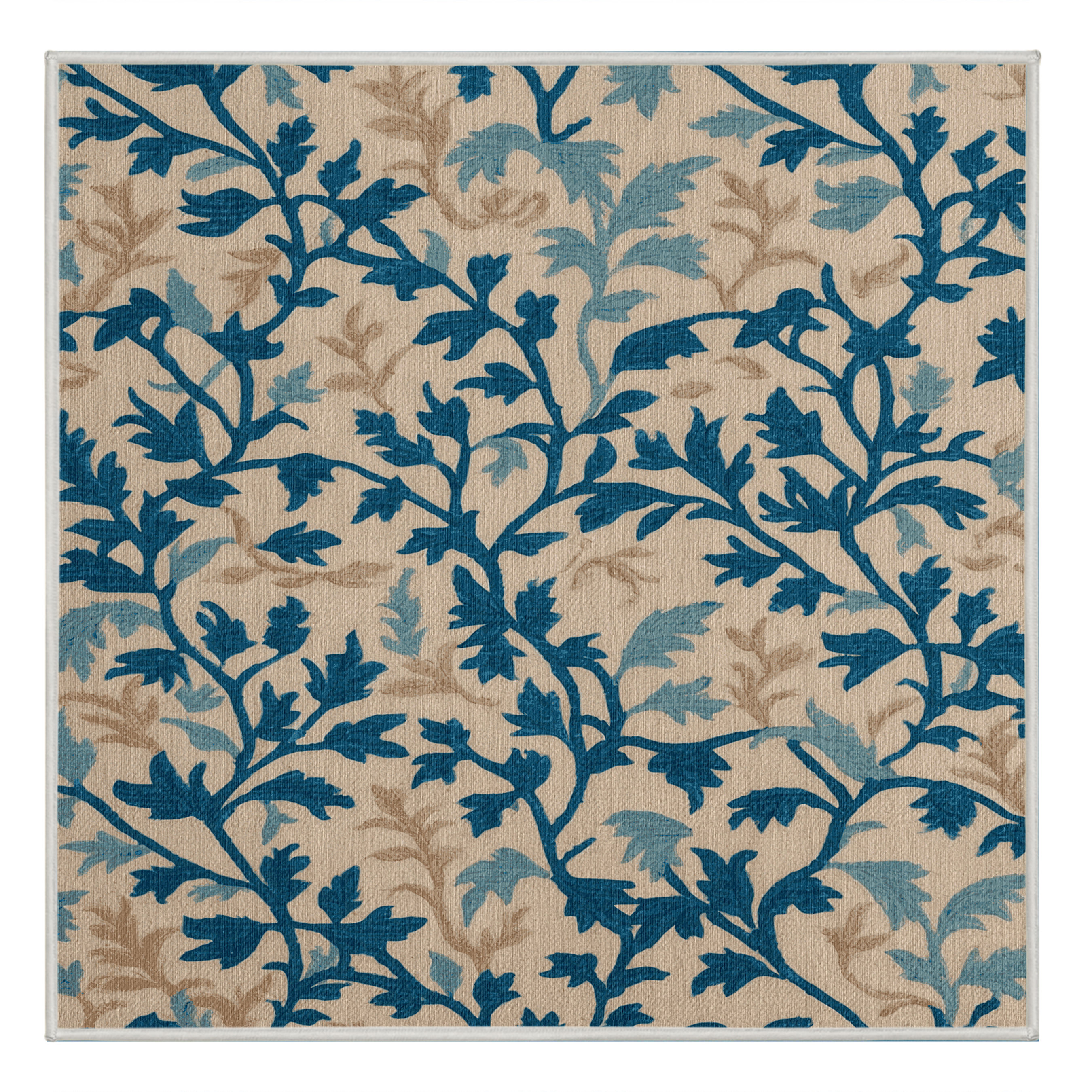 Red Barrel Studio® Washable Coastal Vines Coastal Area Rug | Wayfair
