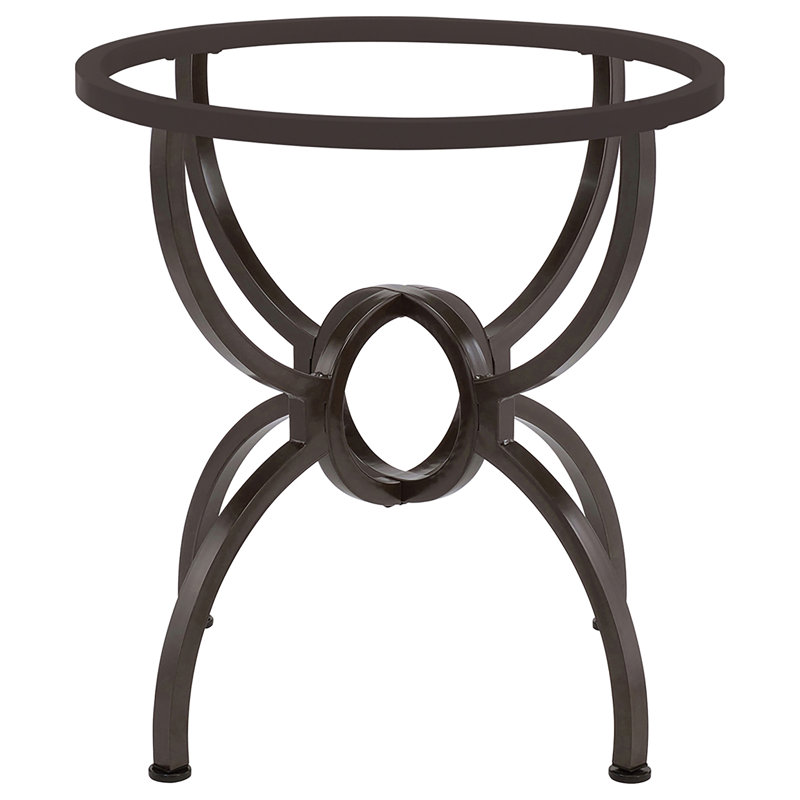 Lark Manor™ Aviano Round Metal Dining Table Base Gunmetal | Wayfair