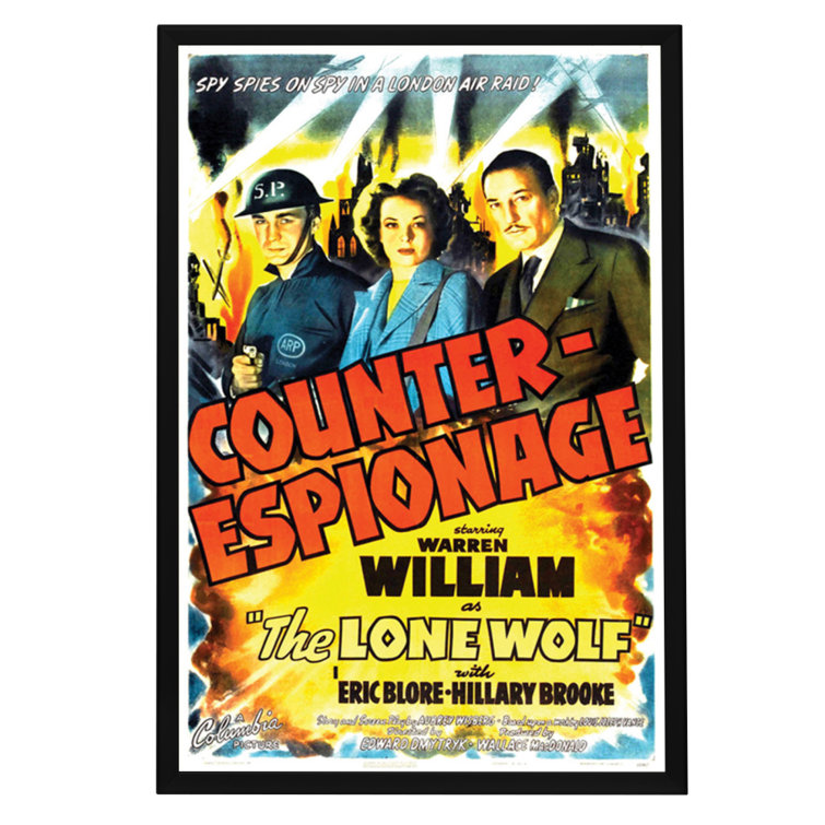 SnapeZo Counter-Espionage 1942 Framed On Paper Poster | Wayfair