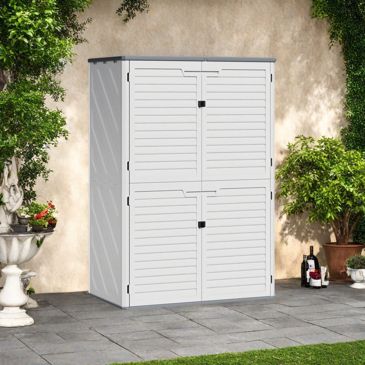 Espiron Optimum Outdoor Storage Cabinet Waterproof, Resin Outdoor ...