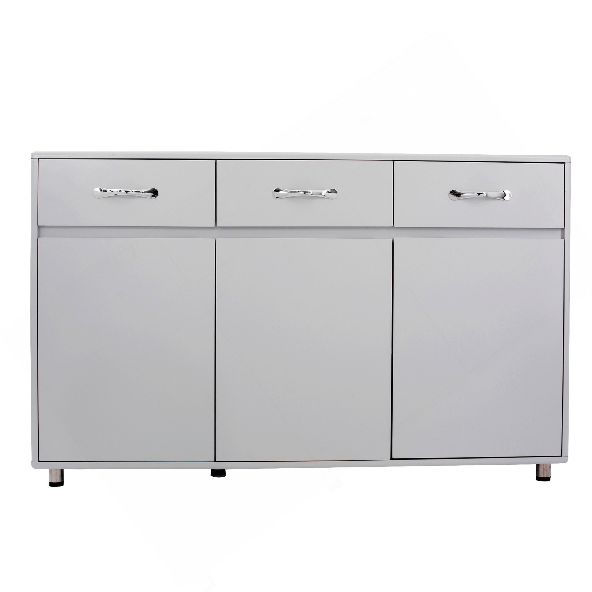 Latitude Run® Three Doors Side Table-Grey | Wayfair