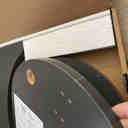 George Oliver Jermichael C-Shaped Round End Table with Rolling Wheels ...