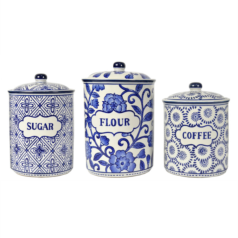 Alcott Hill® 3 Piece Kitchen Canister Set & Reviews | Wayfair