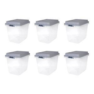 Hefty 32 Quart Lift Off Stackable Plastic Storage Bin and Lid | Wayfair