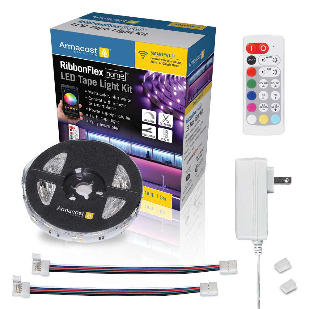 Armacost Lighting RibbonFlex Home 24V RGB+W Multicolor Smart LED Strip ...