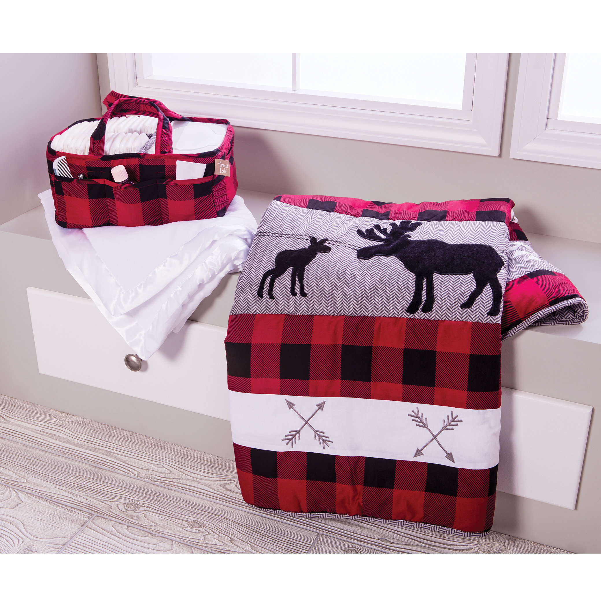 Trend Lab Lumberjack Moose 3 Piece Crib Bedding Set & Reviews | Wayfair