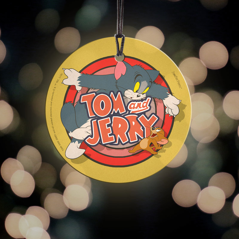 Trend Setters Tom And Jerry Vintage Cartoon Logo Hanging Circle Print ...
