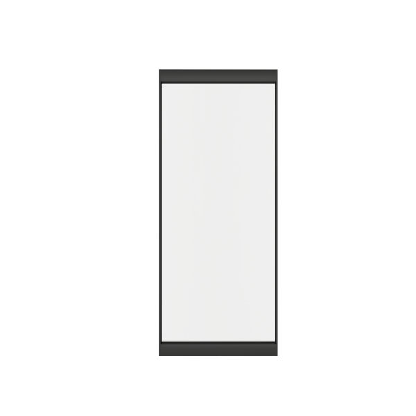 Calhome 40 in. x 84 in. Full Lite Frost Glass Steel Frame Sliding Door ...