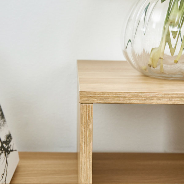 Wrought Studio™ 2 Pieces Cube L-Shaped TV Console Stand | Wayfair