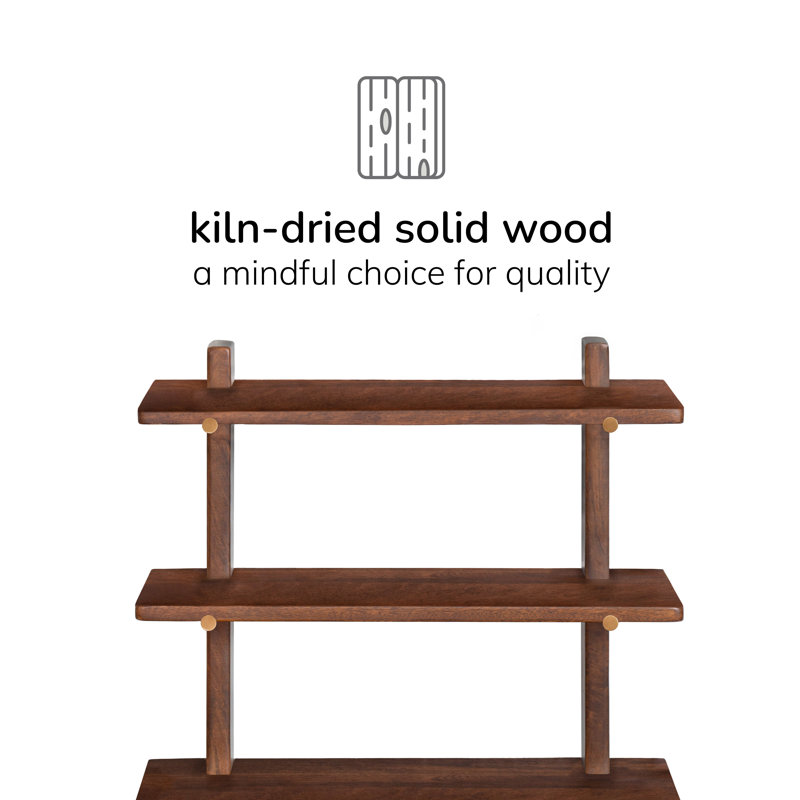 Joss & Main Francis Solid Wood Wall Mounted Shelves & Reviews | Joss & Main