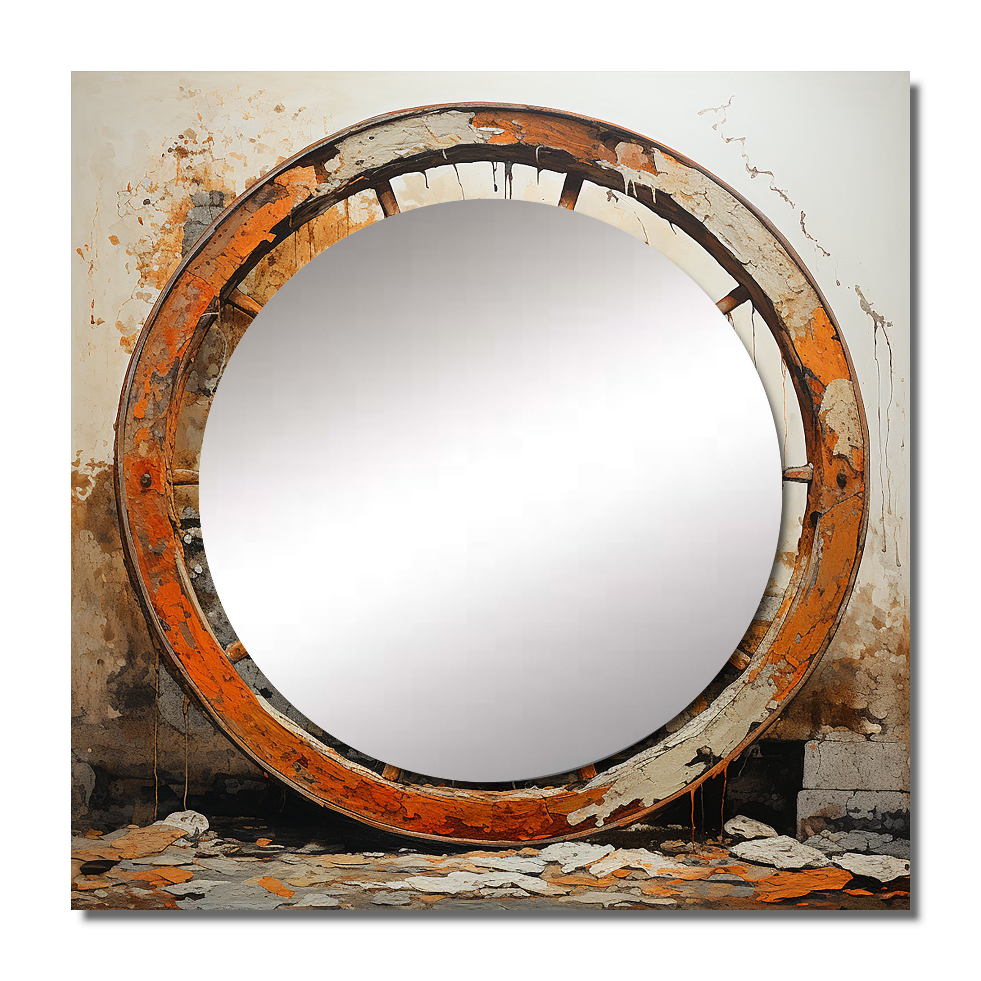East Urban Home Japreet - Transportation Large Square Mirror For Wall ...