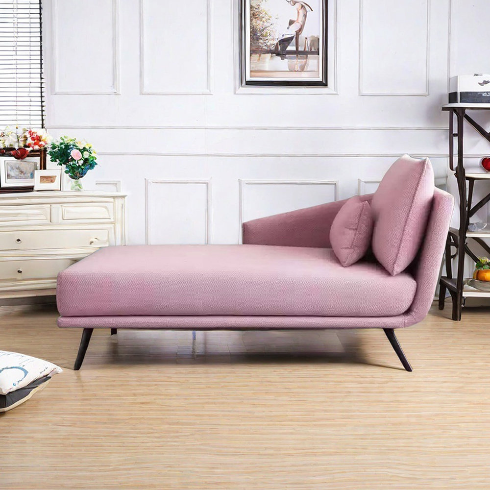 HarmonyFurns Spacious Cotton-Linen Indoor Chaise Lounges | Wayfair