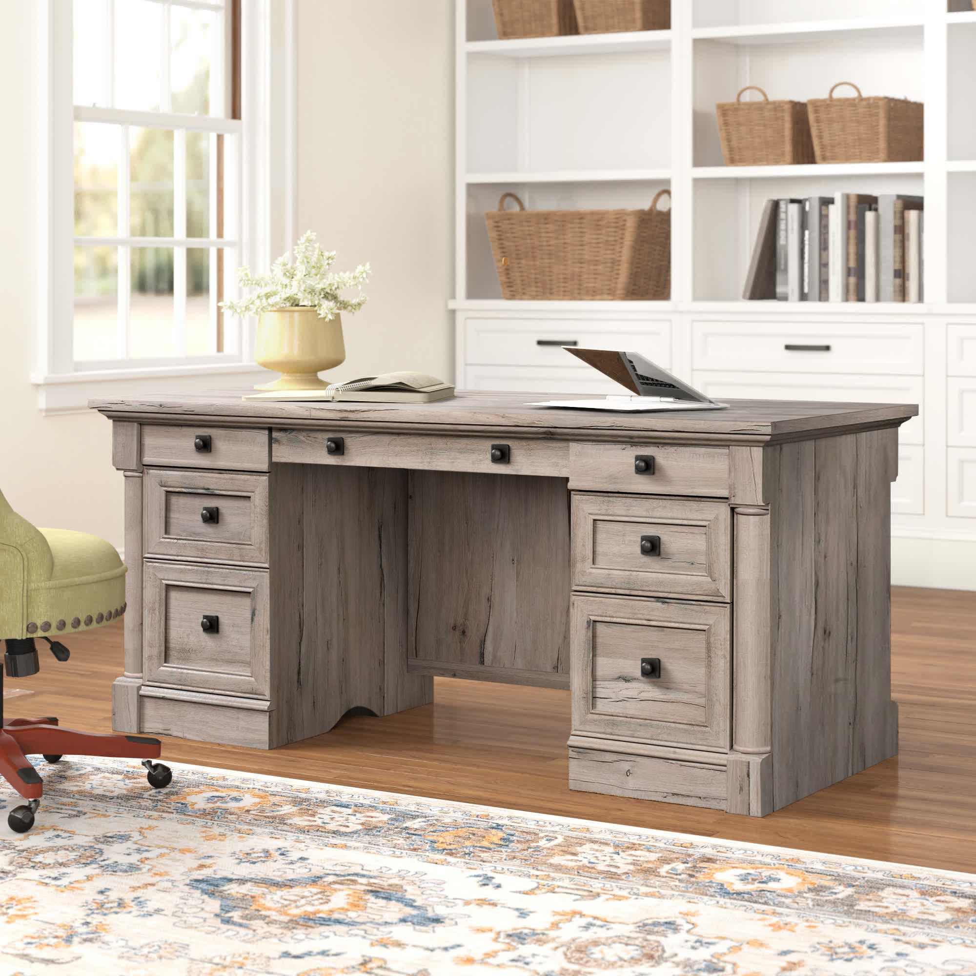 Darby Home Co Manahan Executive Desk & Reviews | Wayfair