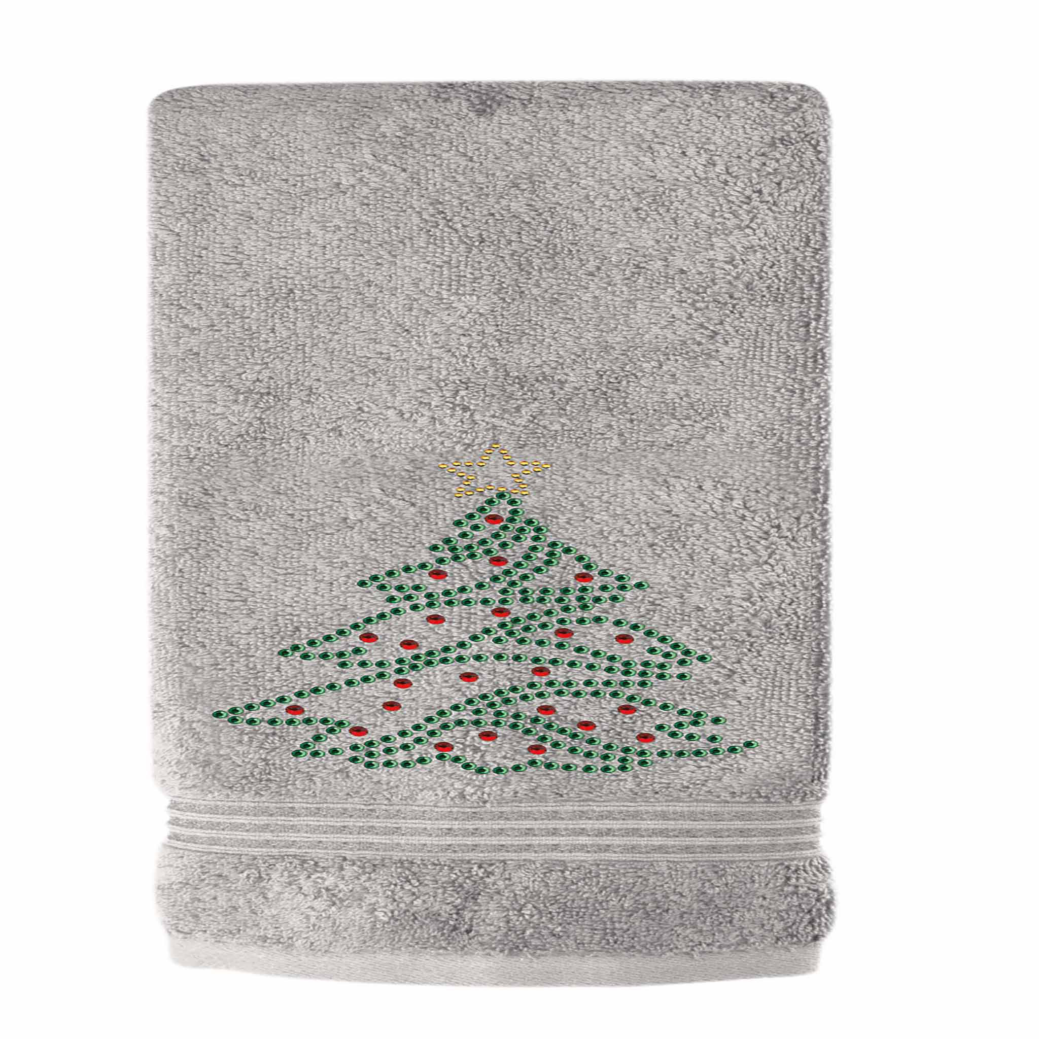 Sparkles Home Rhinestone Christmas Tree Hand Towel | Wayfair