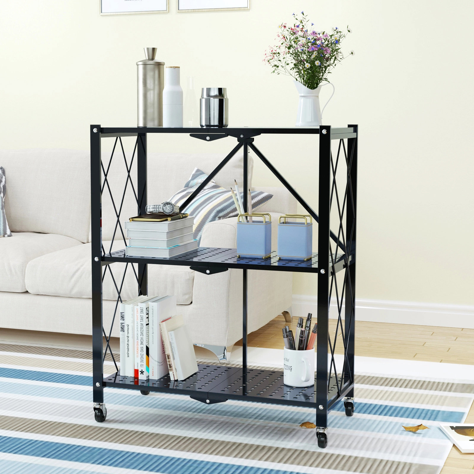 Rebrilliant 32.4" H x 28" W x 13.5" Storack Rack | Wayfair