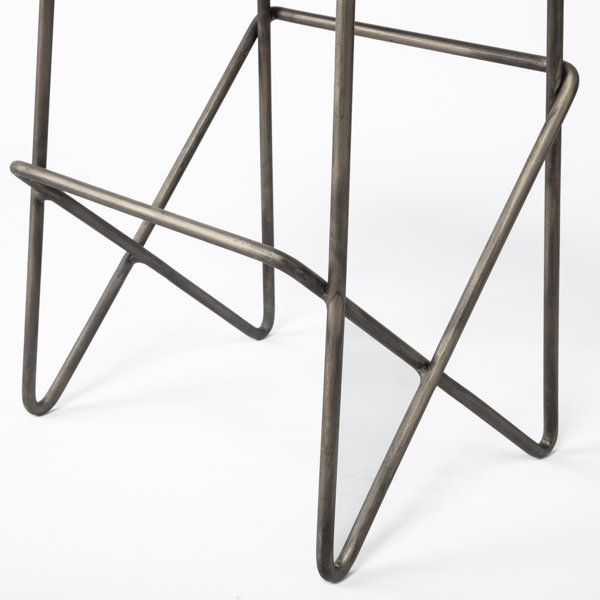 Joss & Main Deux Upholstered Counter Stool with Metal Frame & Reviews ...