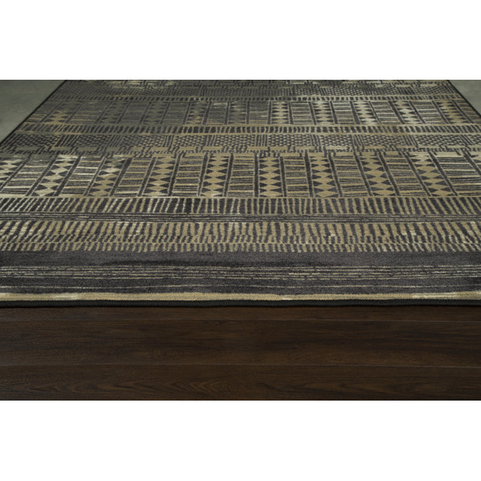 Milliken Table Linens Drayton Fulani Mudcloth Geometric Moroccan Area ...