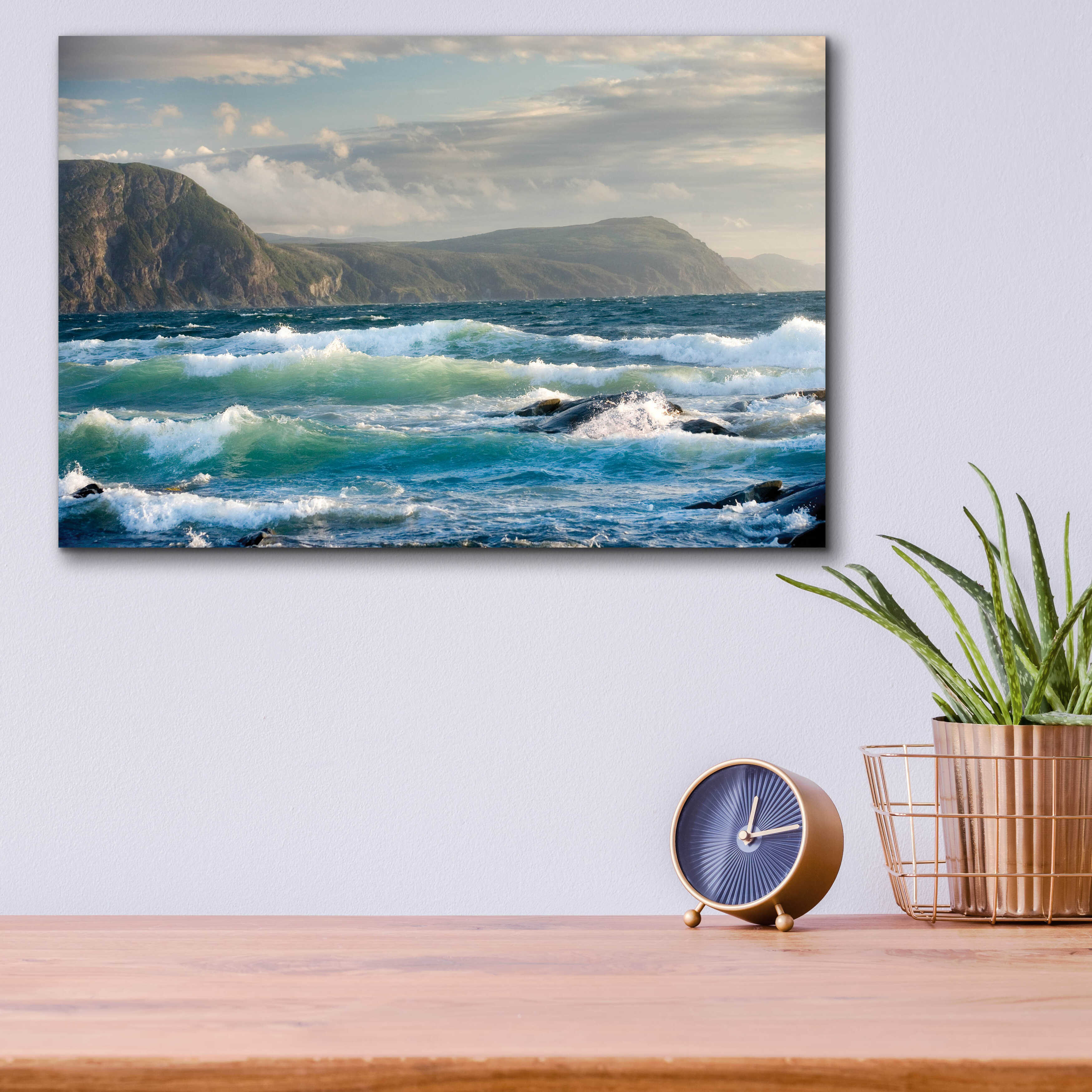 Dovecove Newfoundland Sunset Surf by Mike Jones - Unframed Print | Wayfair