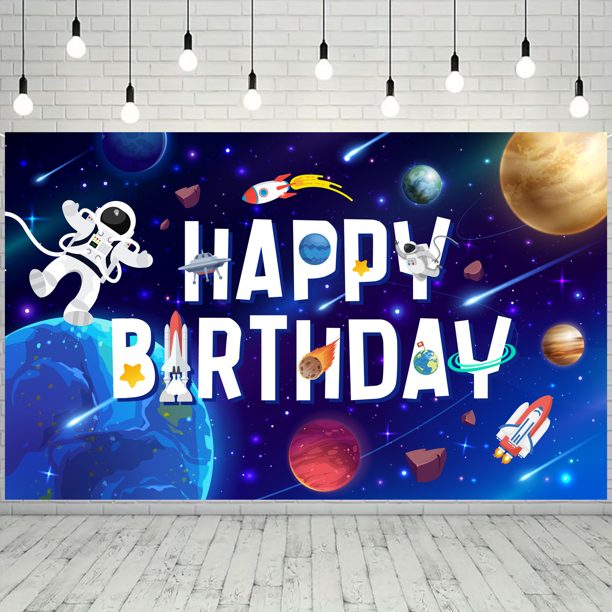 Dakota Fields Space Backdrop, Outer Space Birthday Backdrop | Wayfair