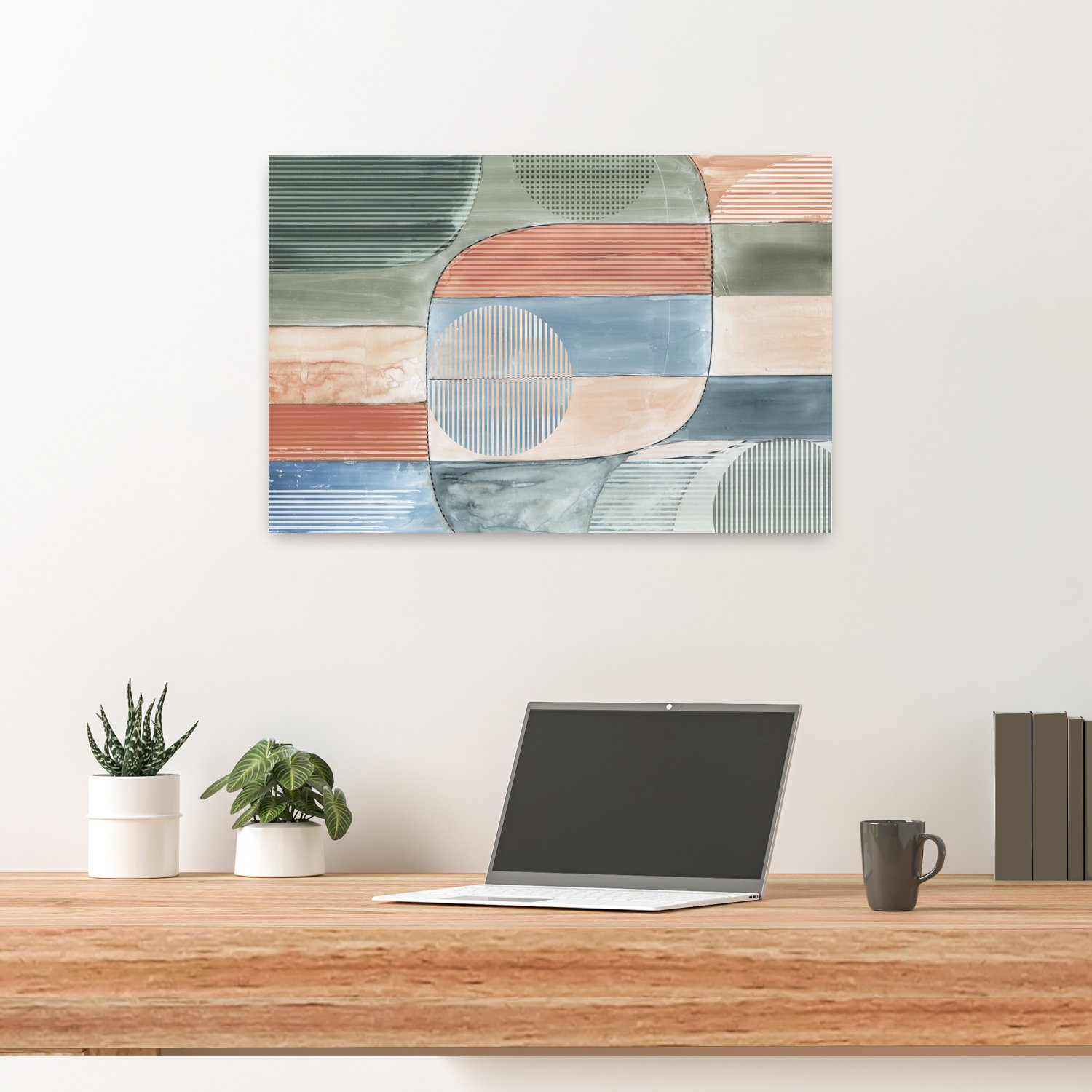 George Oliver Chromatic Composition Abstract Contemporary Geometric Art ...