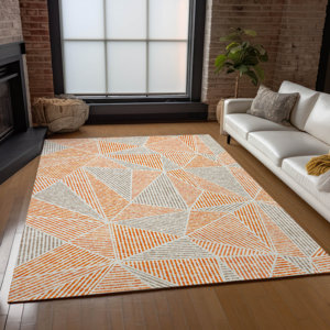 8' x 10' Orange Outdoor Rugs You'll Love | Wayfair