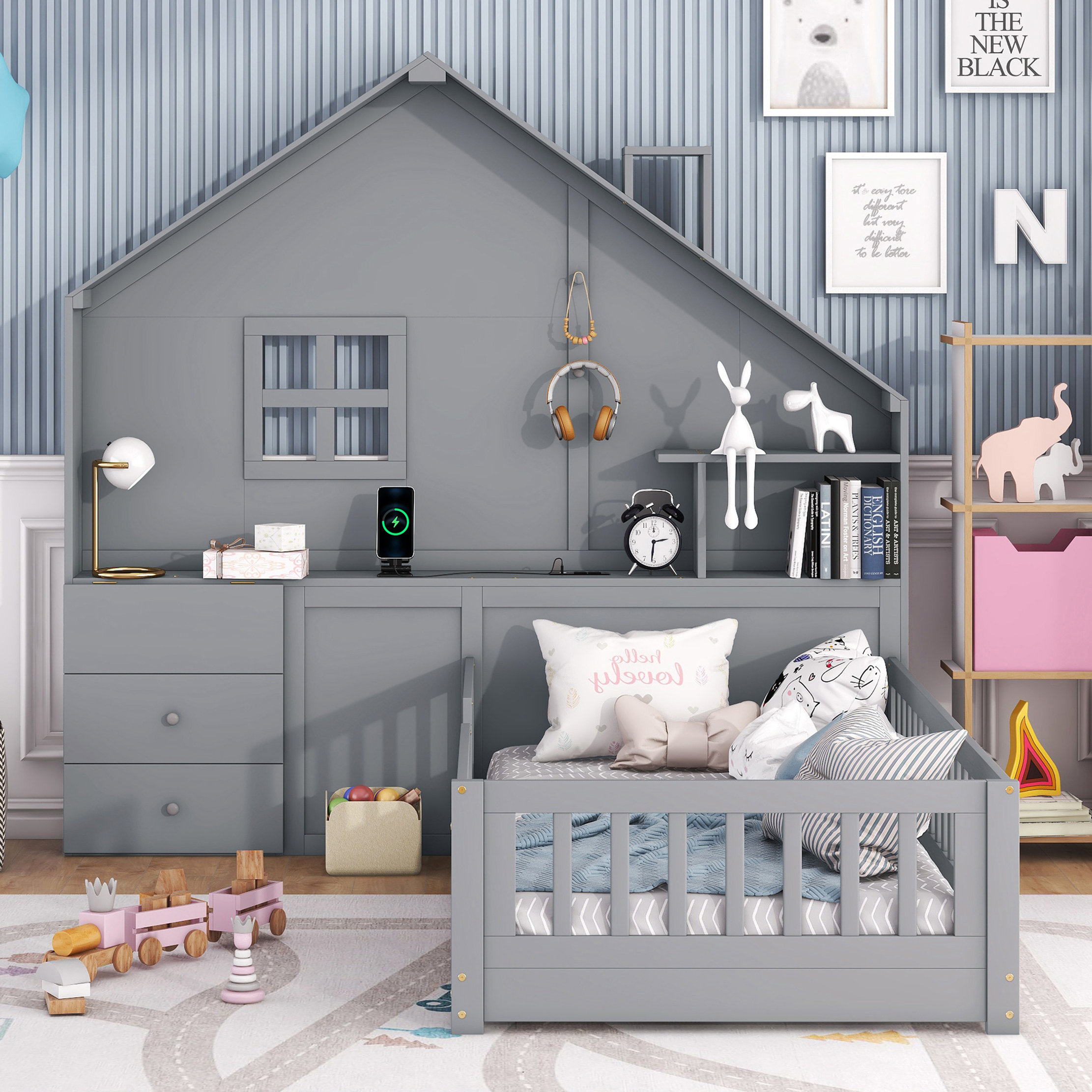 Harper Orchard House Bed With Multiple Functionalities | Wayfair