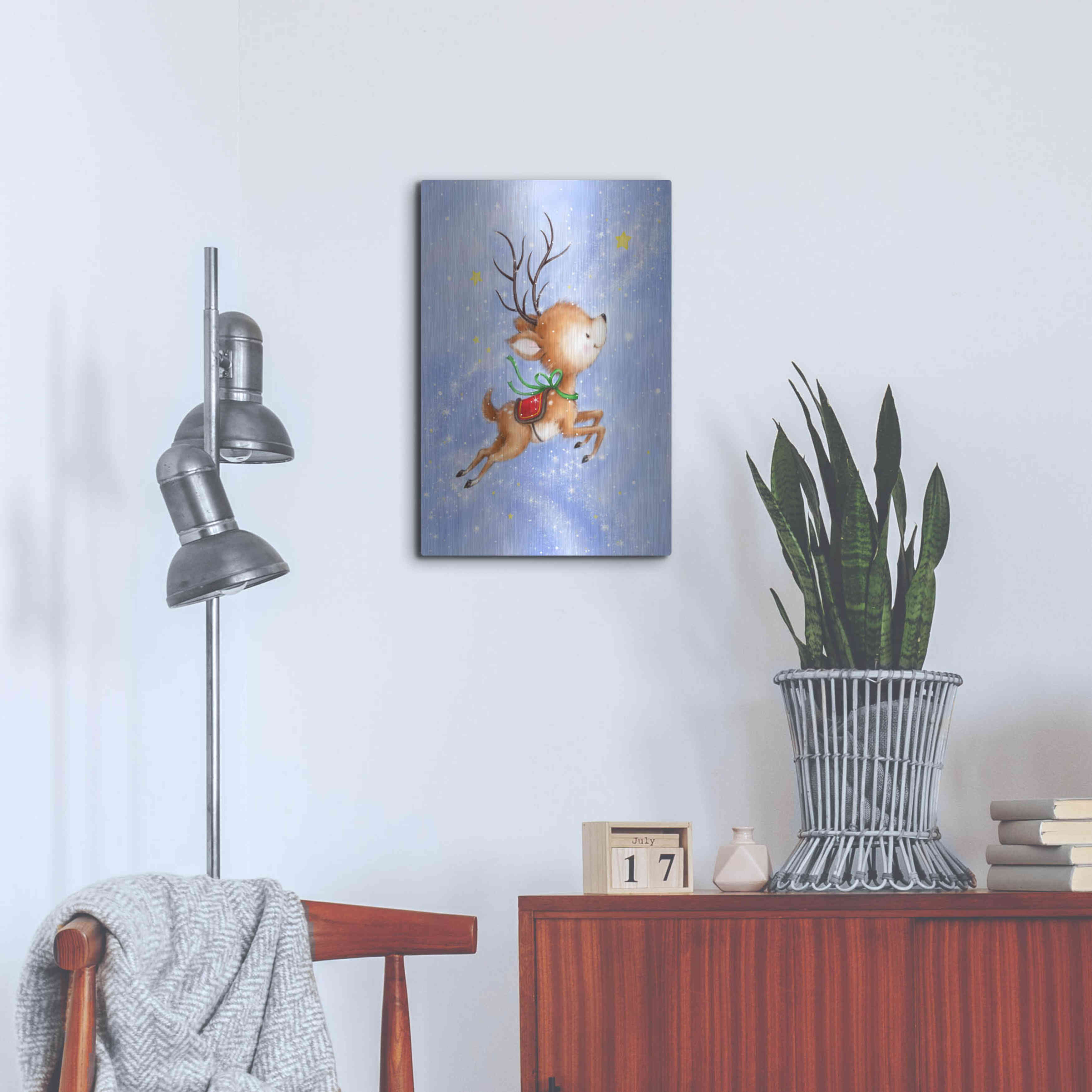 The Holiday Aisle® " Flying Rudolph " by Makiko | Wayfair