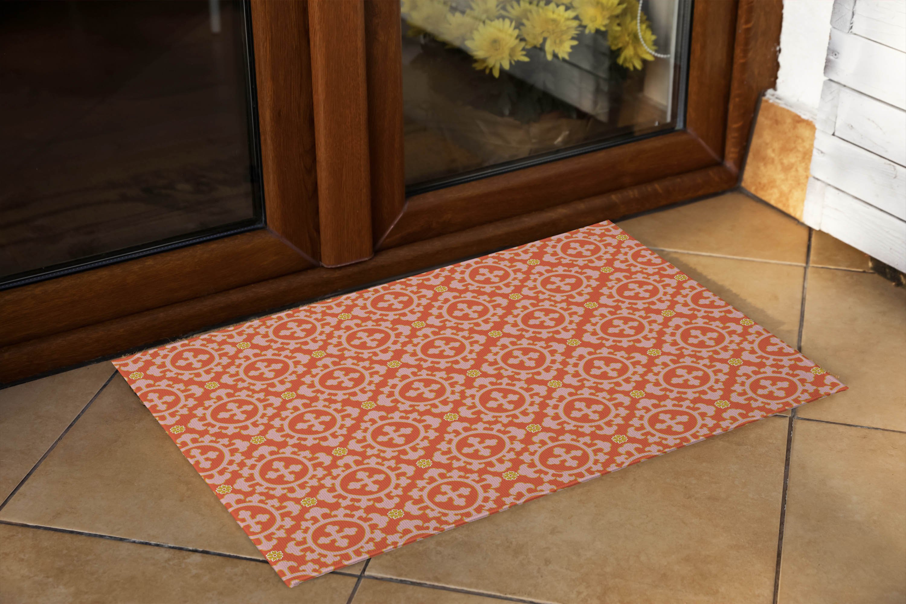 Kavka Outdoor Collection Geometric Outdoor Doormat | Wayfair