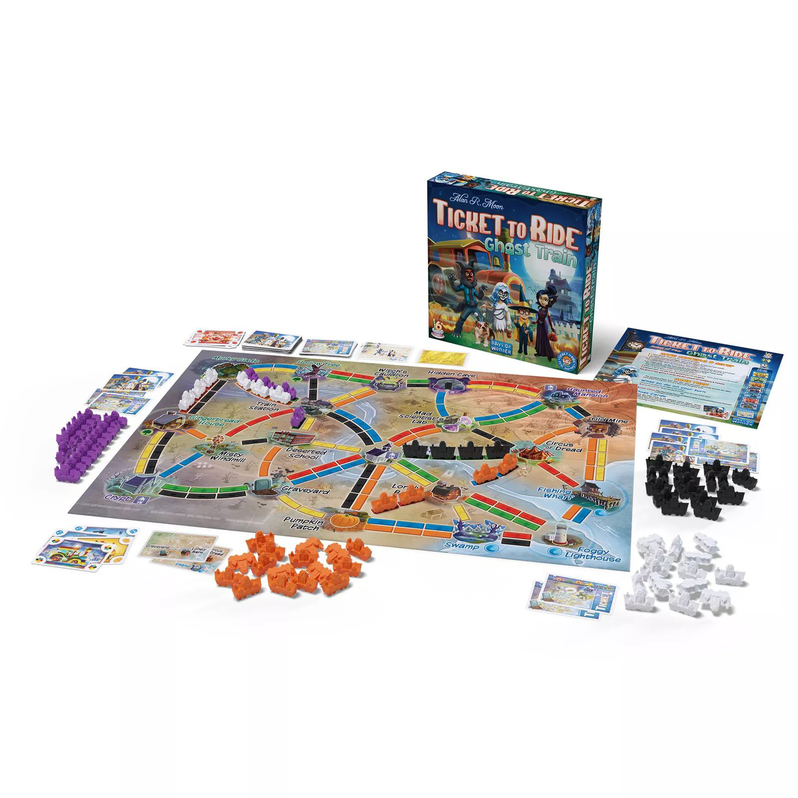 Days of Wonder Ticket to Ride Ghost Train Board Game for 2-4 Players ...