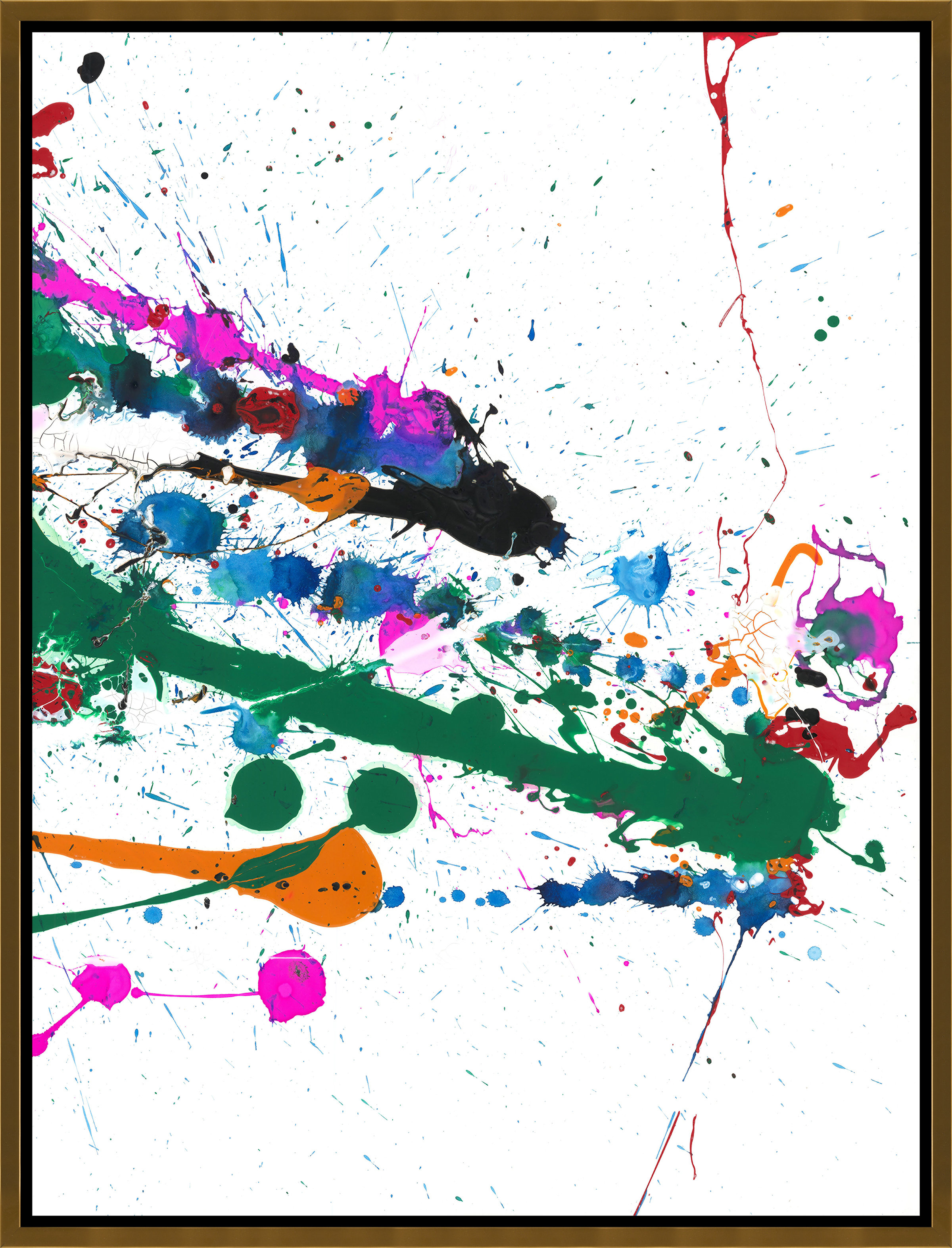 Chelsea Art Studio Winding Colors X by Danielle Davis - Floater Frame ...