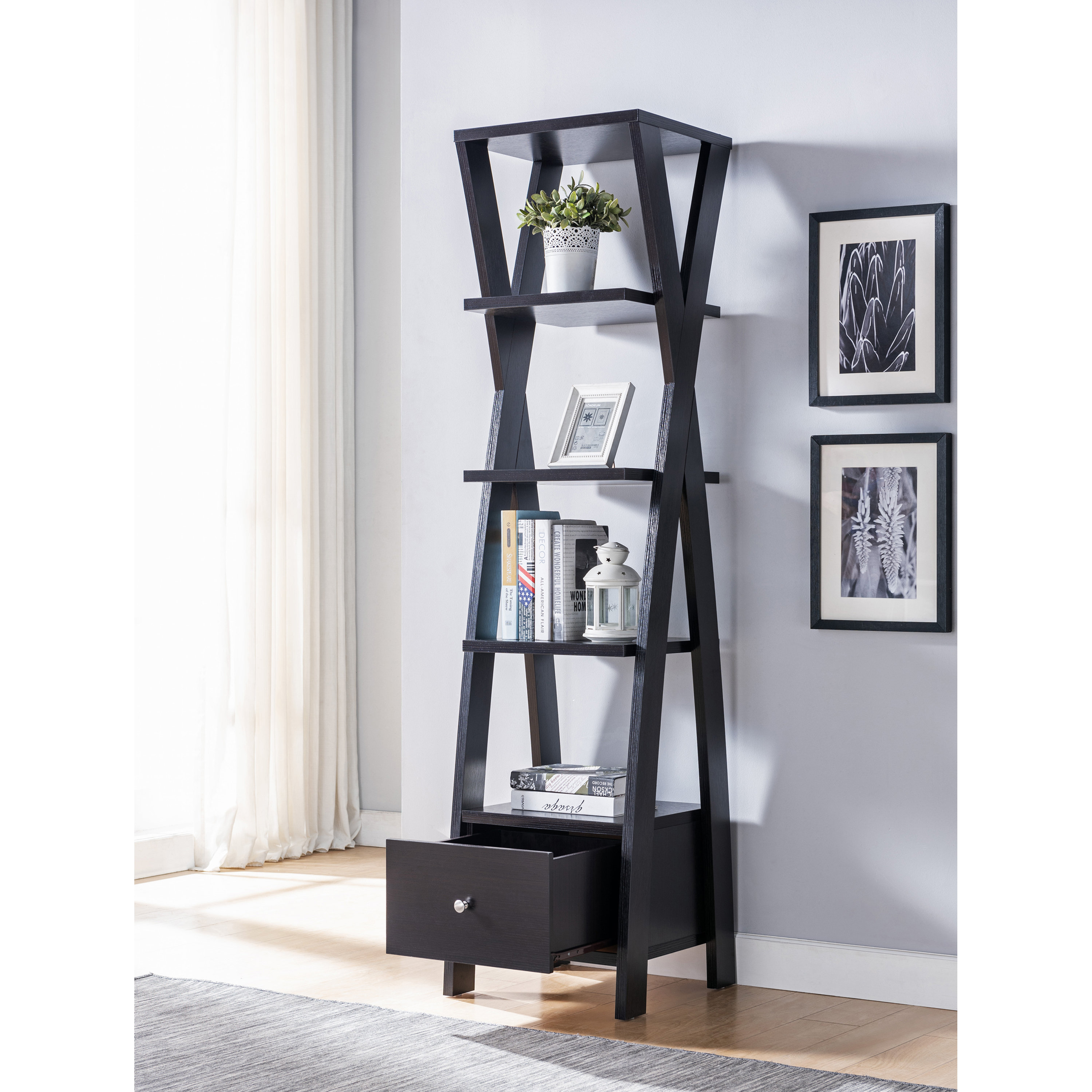 Laurel Foundry Modern Farmhouse Gerard Storage Bookcase & Reviews | Wayfair