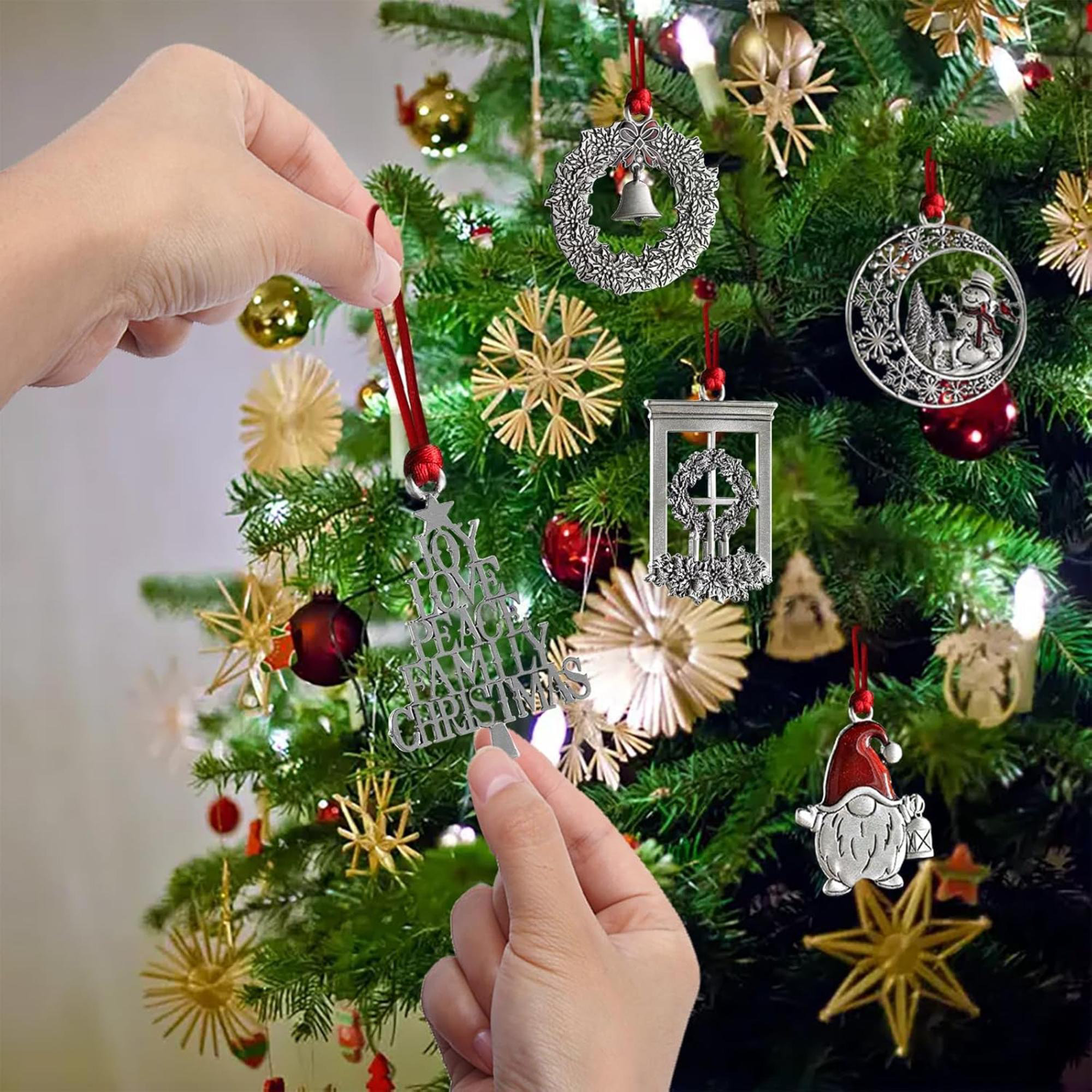 Dakota Fields Christmas Ornaments, 2024 Solid Pewter Christmas Tree ...