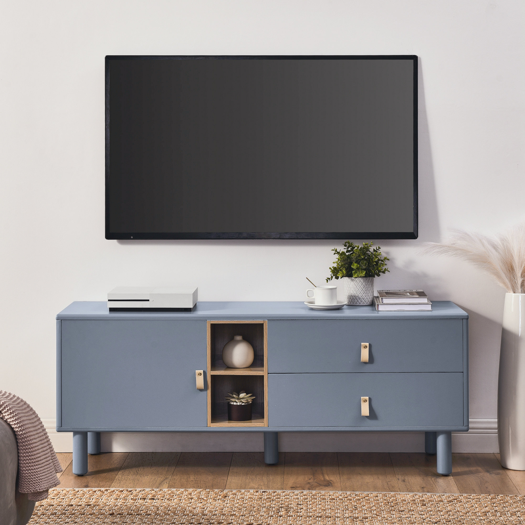 Latitude Run® Drawer TV cabinet with door, storage cabinet, drawer ...