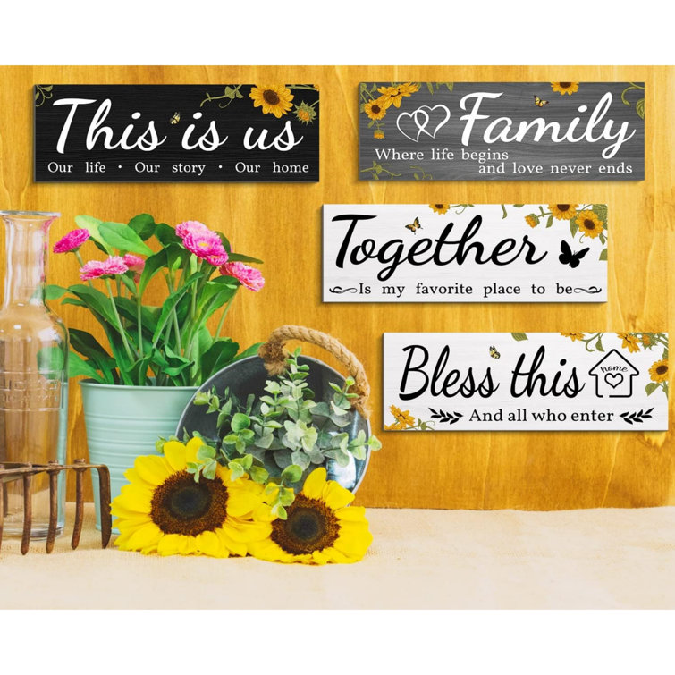 Gracie Oaks Handmade Solid Wood Text Wall Decor | Wayfair