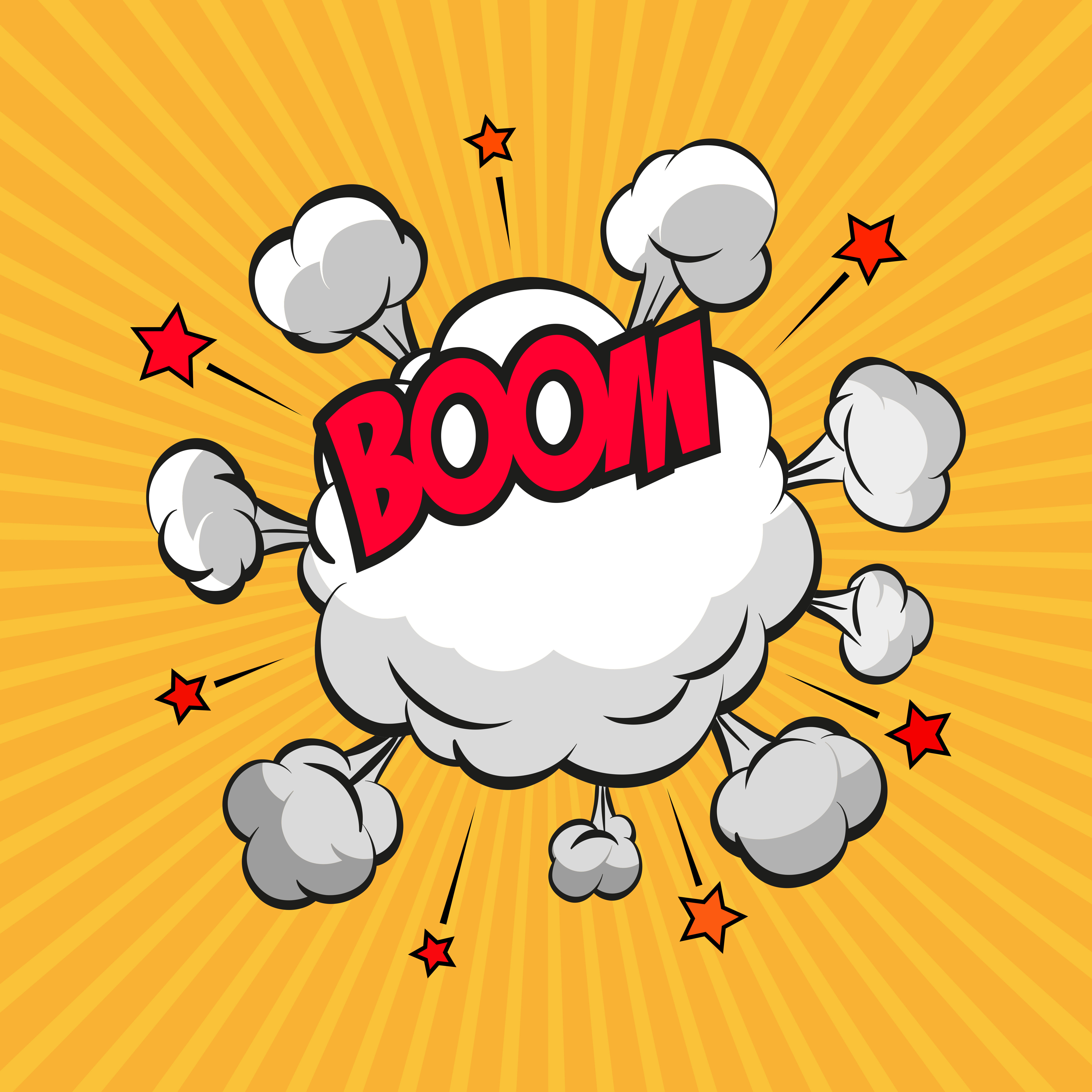 Winston Porter Clouds Boom Backgrounds, Vector Illustration by ...
