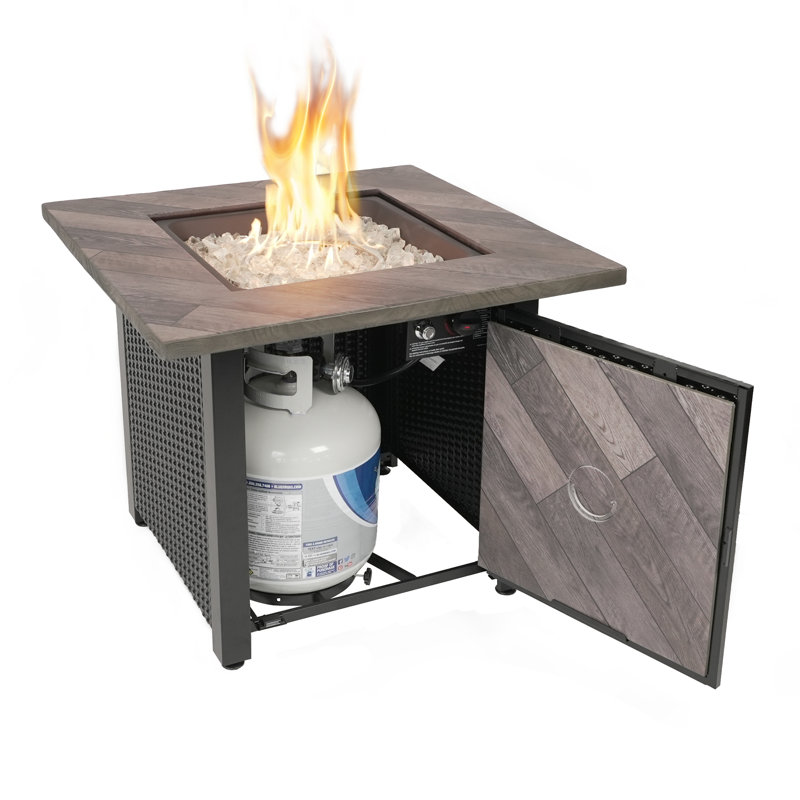 Endless Summer, The Olivia, 30" Square LP Gas Fire Pit & Reviews | Wayfair