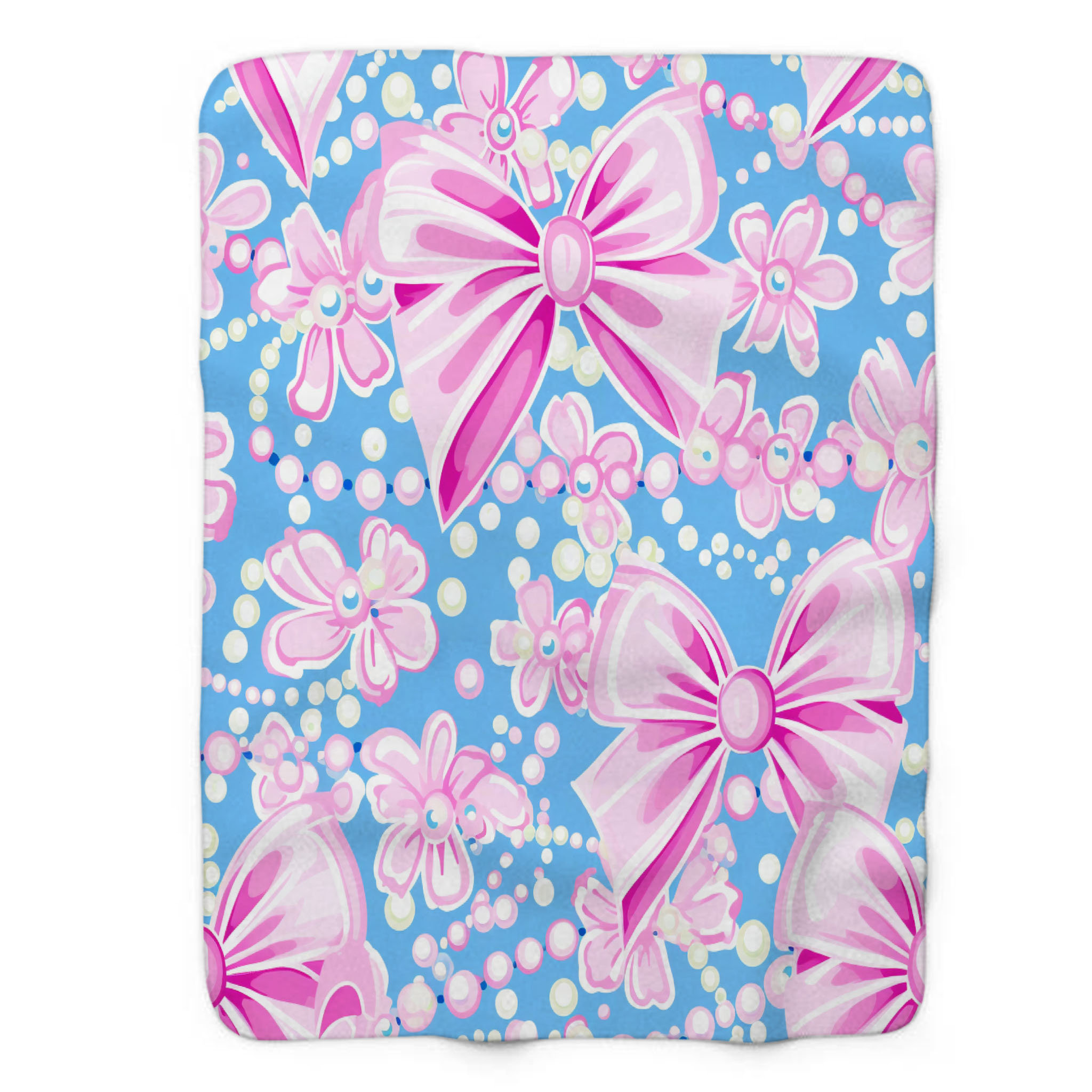 MentionedYou Seamless Ribbon Designs - 1 Piece Premium Sherpa Blanket ...