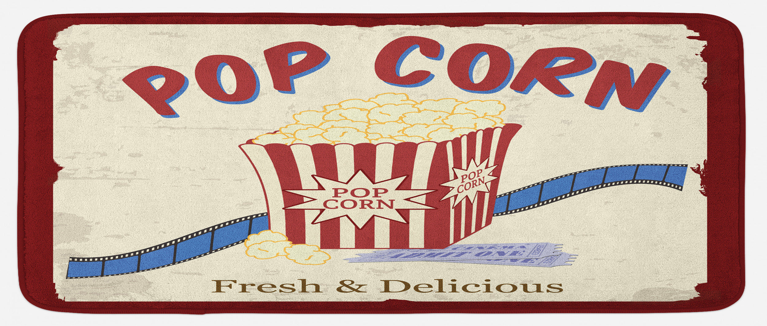 East Urban Home Movie Theater Kitchen Mat | Wayfair