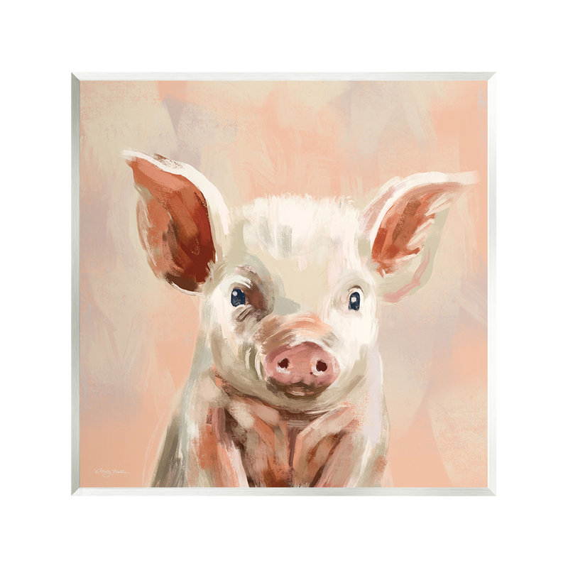 Stupell Industries Traditional Piglet Painting Wall Plaque Art by Molly ...