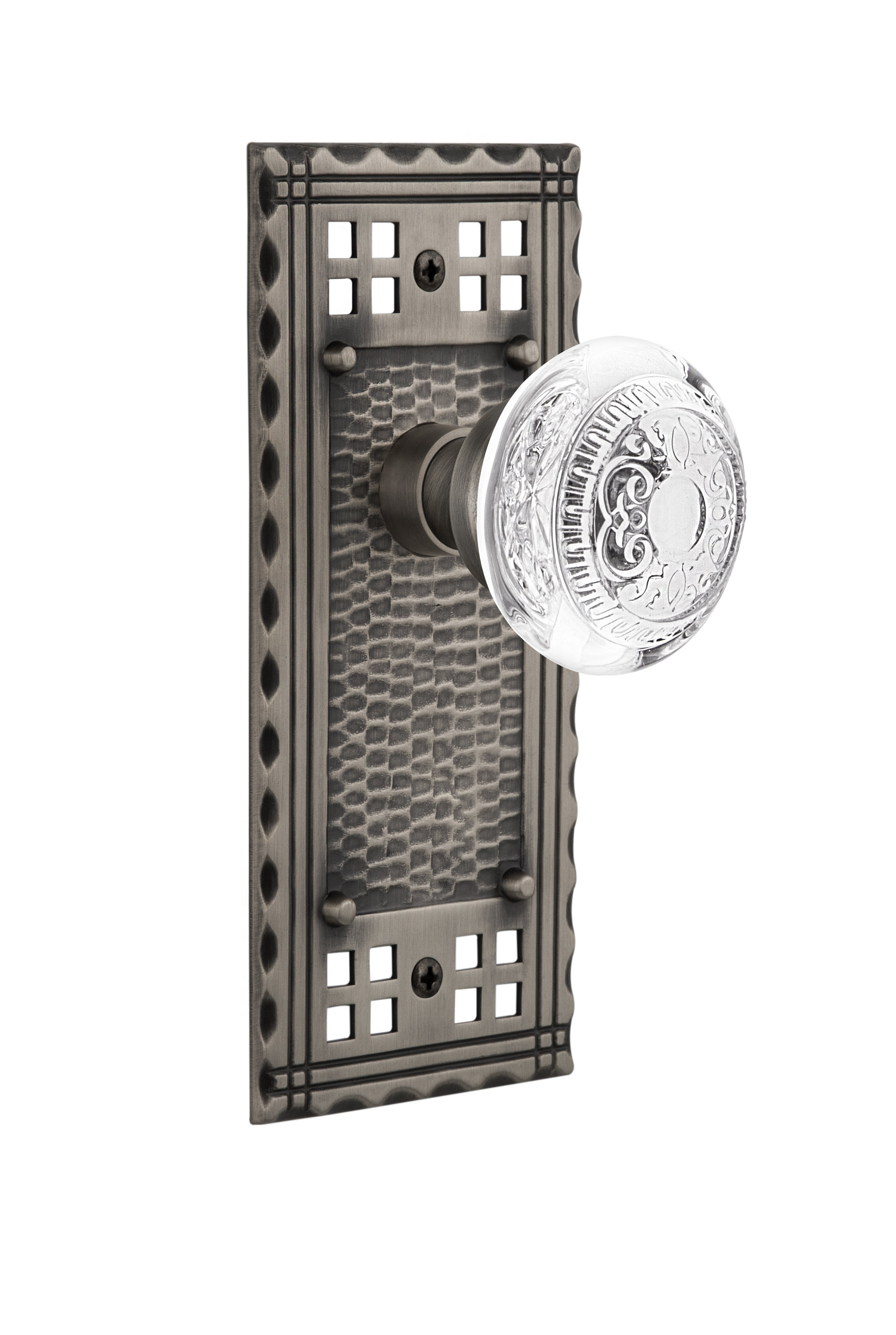 Nostalgic Warehouse Craftsman Plate with Crystal Egg & Dart Knob | Wayfair