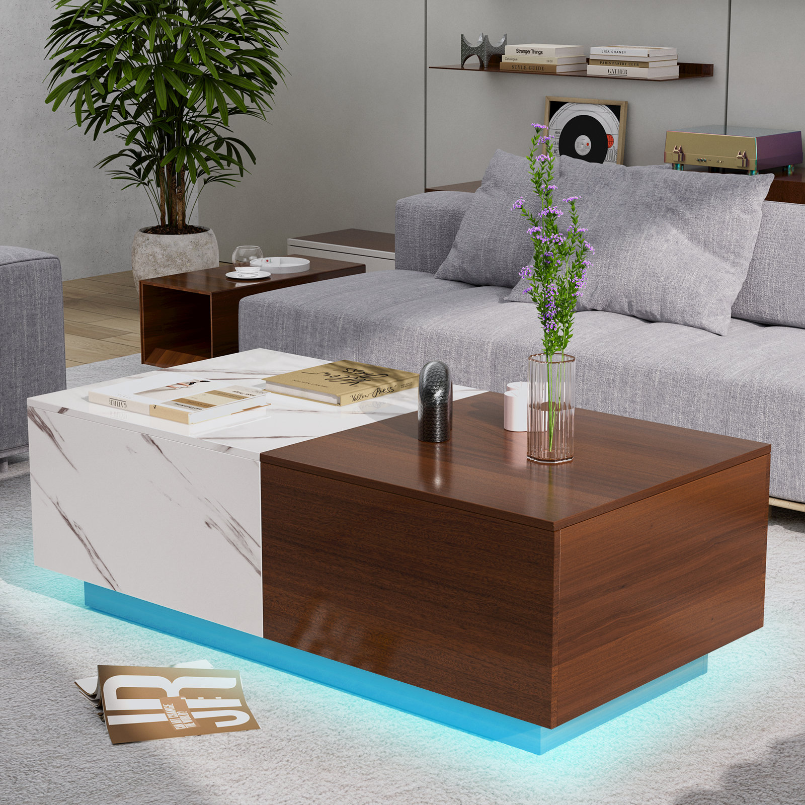 Wrought Studio™ Lift Top Coffee Table with Drawers & Reviews | Wayfair