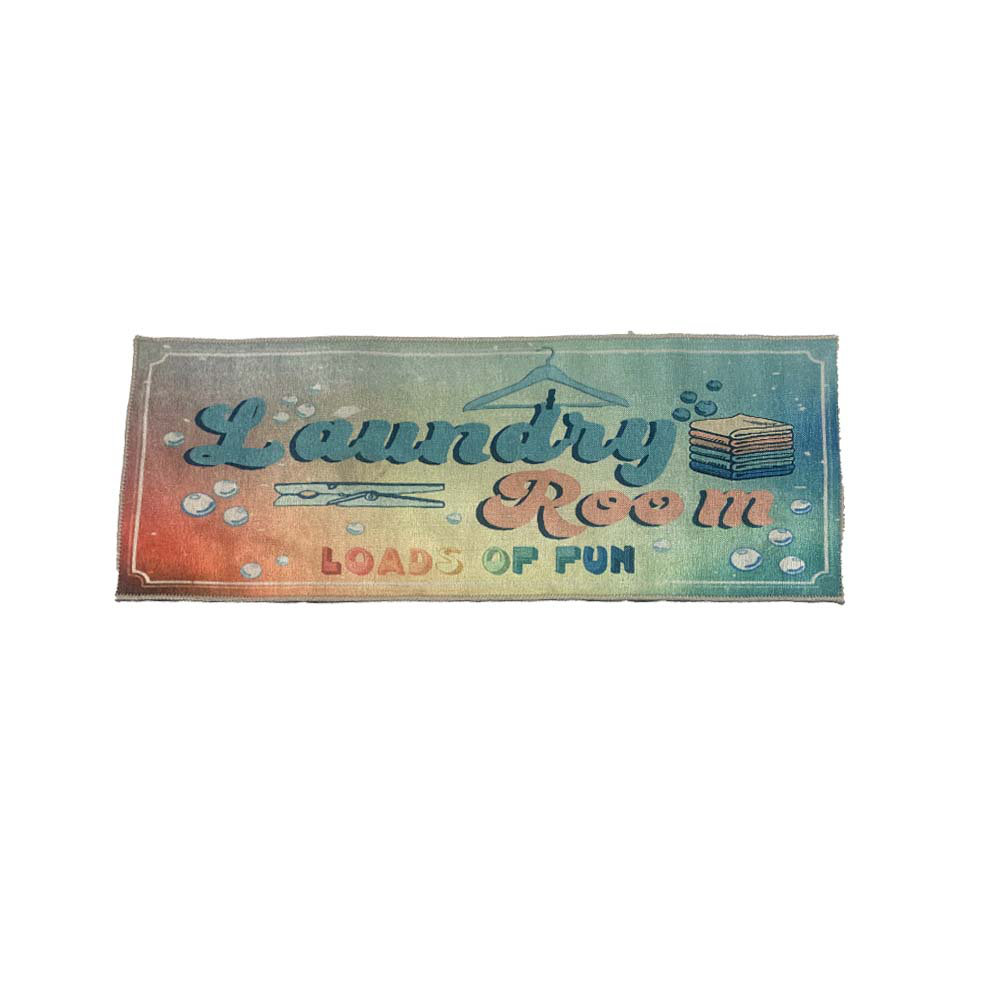 August Grove® Dita Artistic Print Laundry Matt With Non-Slip Backing | Wayfair