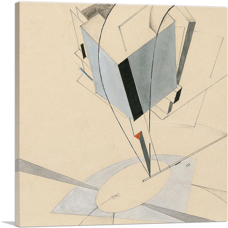 ARTCANVAS Proun 4B 1919 Canvas Art Print By El Lissitzky | Wayfair