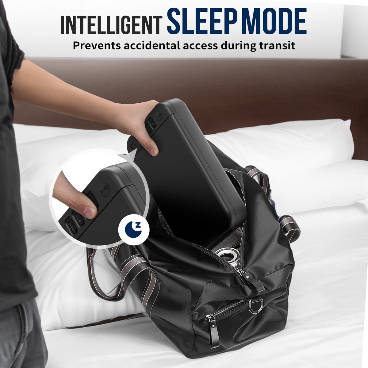 Blacksmith Gun Safe Lock, Pistol Safe 3 IN 1 Ways Quick Access Handgun ...