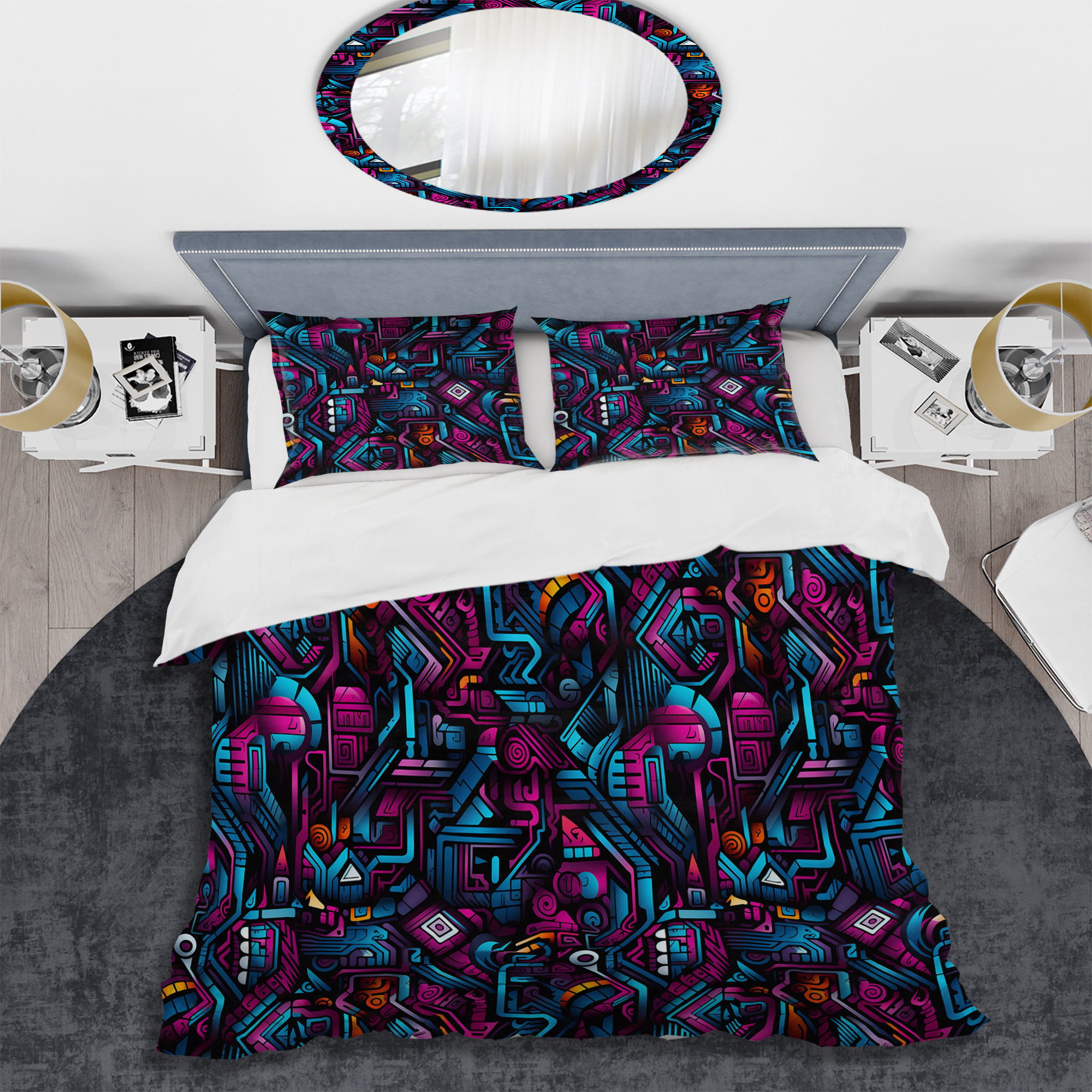 Design Art Popart Techno Tribal Fusion Duvet Cover Set | Wayfair