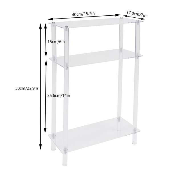 FRONG 22.9'' H x 15.7'' W Acrylic Storage Stand | Wayfair